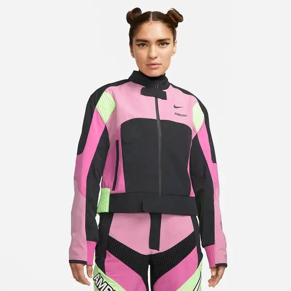 Nike X Ambush Motorcycle Jacket - Magic Flamingo/Black | Editorialist